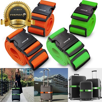 Adjustable Carry On Check In Travel Luggage Baggage Straps Tie Down ...