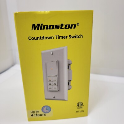 Minoston mt10n Countdown Timer Switch with Manual Override, Neutral ...