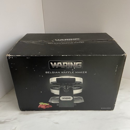 Waring Pro WMK200 Belgian Waffle Maker Stainless Steel Black Brand New ...