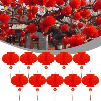 Lanternes rouges imperm??ables pliables parfaites pour le nouvel an ...