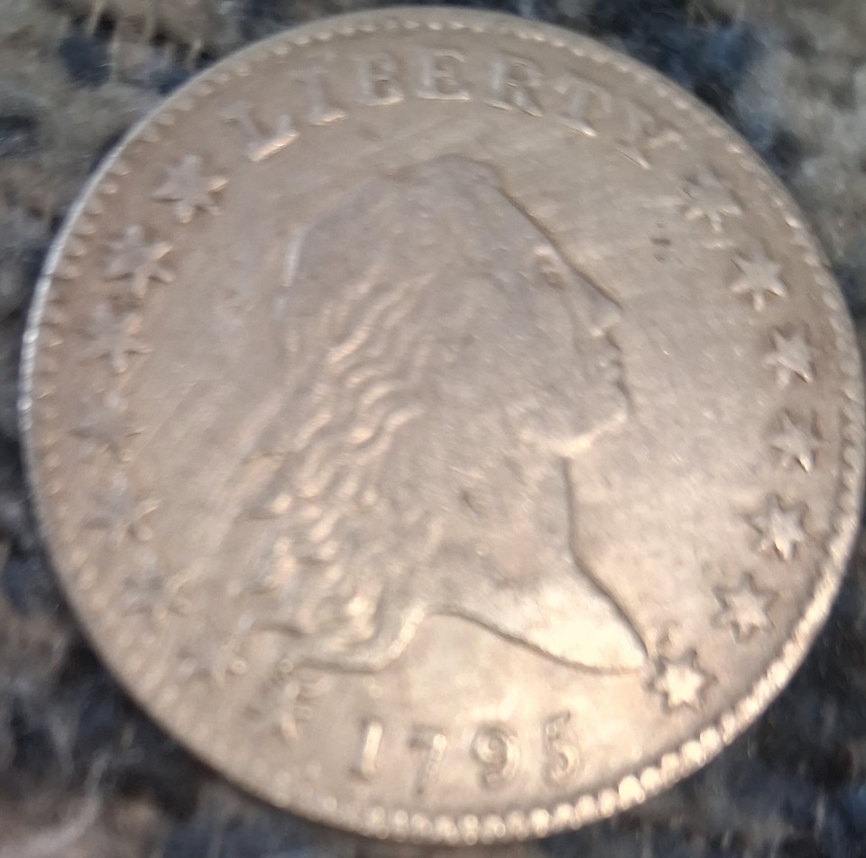 3 Types 1795 Flowing Hair 1885 Trade Dollar 1878 Morgan Silver Dollar ...