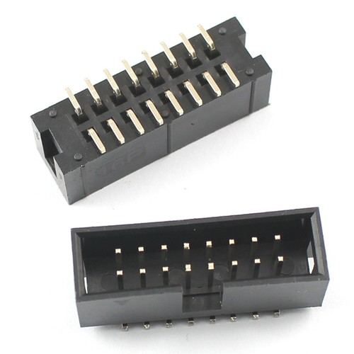2Pcs 2.54mm 2x8 Pin 16 Pin SMT SMD Male Shrouded Box Header PCB IDC ...