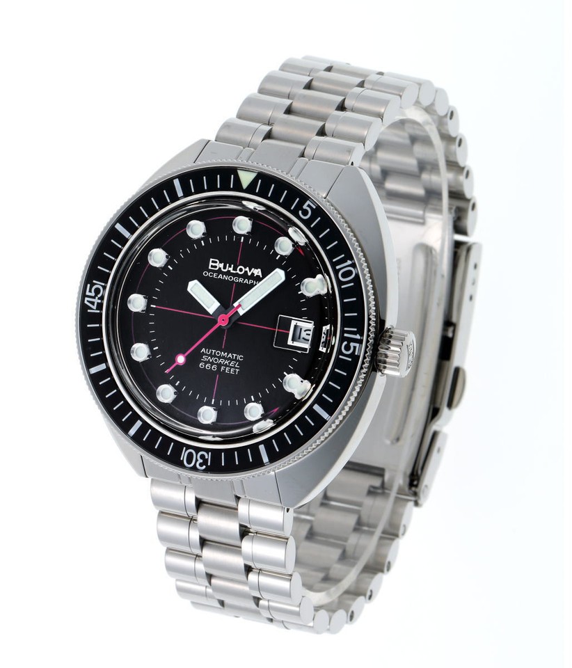 BULOVA WATCH OCEANOGRAPHER DEVIL DIVER 96B344 AUTOMATIC WINDING BLACK ...