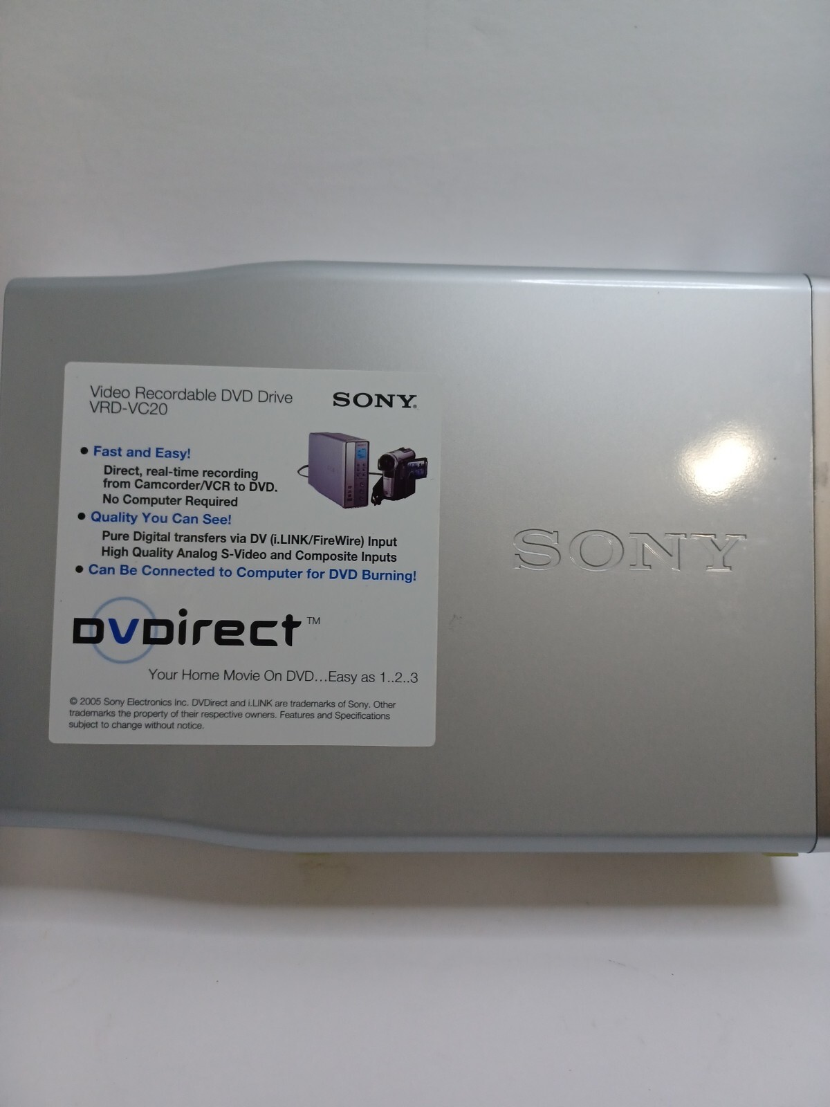 SONY Video Recordable DVD Drive VRD-VC20 27242675292| eBay