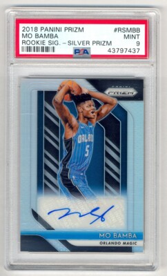 MO BAMBA 2018-19 PANINI PRIZM ROOKIE SIGNATURES AUTO SILVER PRIZM RC ...