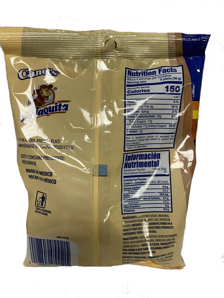 Canel's la Vaquita Caramels Chiclosos soft milk carmels peg bag 4oz | eBay