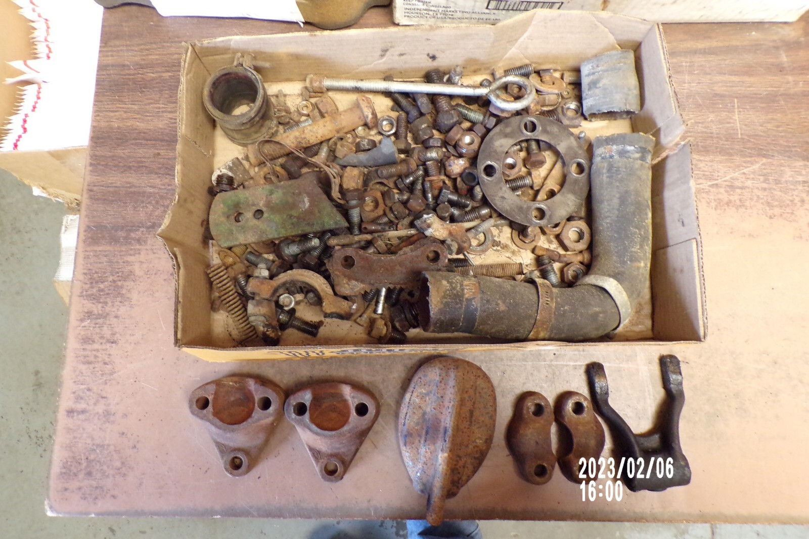 16# ORIGINAL FORD 8N, 9N TRACTOR BOLTS, NUTS, SMALL PARTS 9N, 8N FORD ...