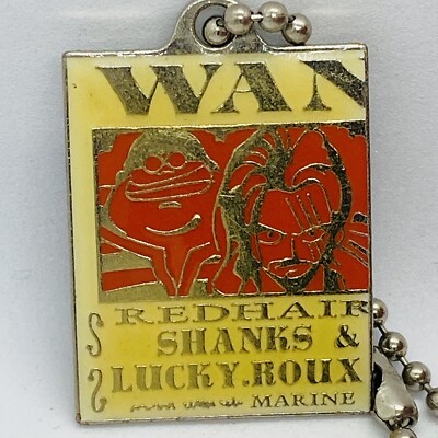 ONE PIECE plush ball chain Shanks Lucky.Roux Metallic Iron Key Ring | eBay