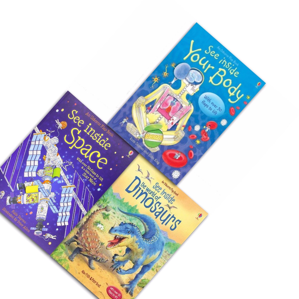 Usborne See Inside Collection 3 Books Set | Alex Frith Katie Daynes ...