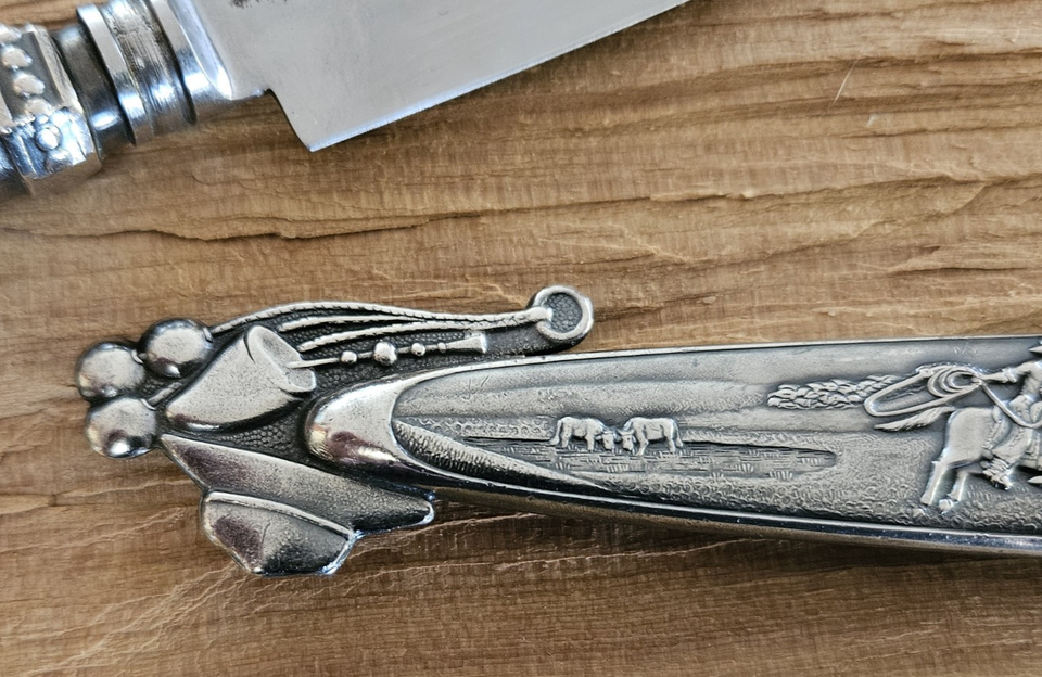 Vintage Verijeros Gaucho Boot Knife Elmo Inox Silverplate Handle ...