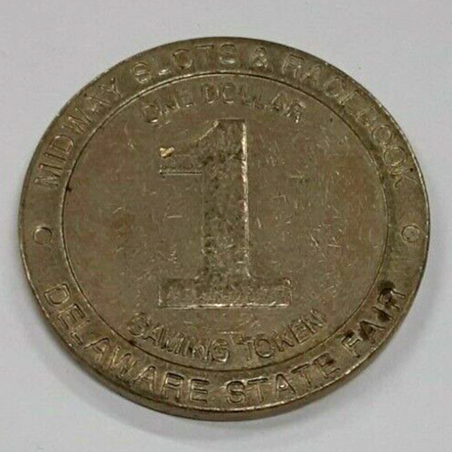 Midway Slots & Racebook - Delaware State Fair $1 Gaming Token | eBay