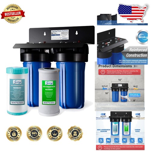 NSF Certified Carbon Block & Iron Reducing Filter System - 50K Gallon ...