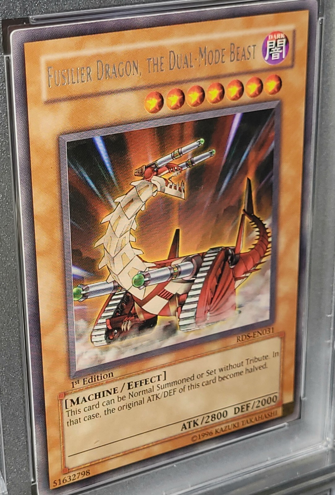 ULTRA-RARE 2004 Yu-Gi-Oh Fusilier Dragon DM Beast RDS-EN031 1st ED. PSA 9 MINT! | eBay