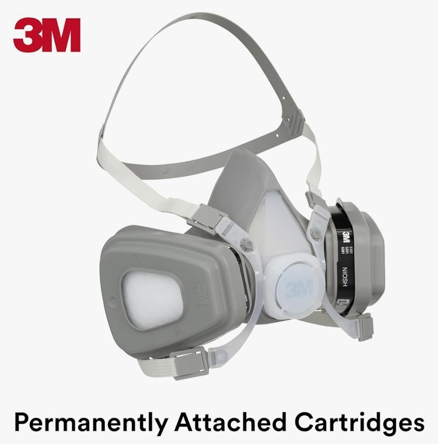 3M 5301 Half Facepiece Disposable Respirator Organic Vapor NIOSH ...