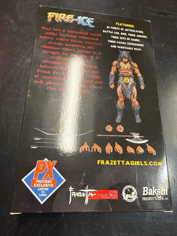 ICON Collectibles Frazetta Fire and Ice Dark Wolf (Animated Version ...