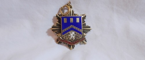 Vintage 112th U.S. Army Engineer Battalion Key Chain Fob Unit Crest ...