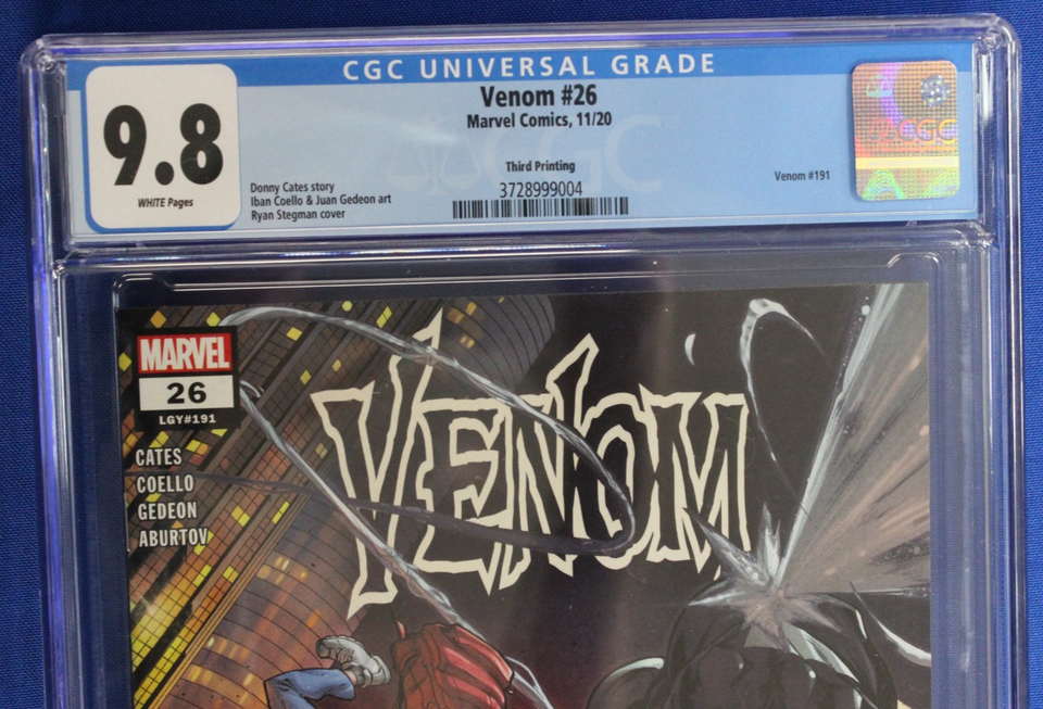 Venom #26 3rd Printing Ryan Stegman Variant CGC 9.8 NM/M 2020 Marvel ...