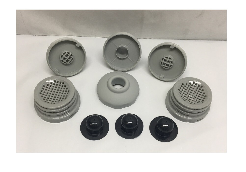 Intex Small Pool Strainer Connector Set 2 Inlets 1 Directional 3 Black ...