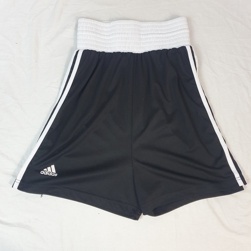 Adidas Black White Boxing Shorts Size UK XS | eBay UK