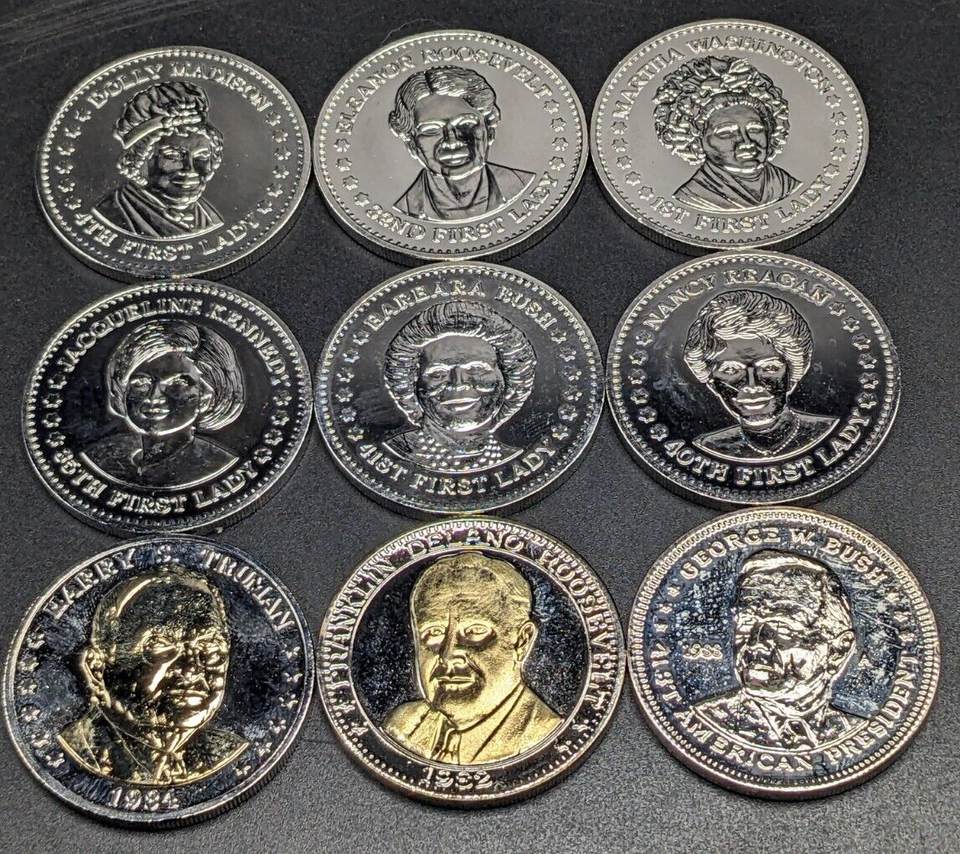 Double Eagle President & First Lady Commemorative Coins Lot of 9 | eBay