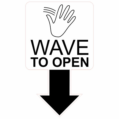 Wave to Open Sign Plaque Door | eBay UK