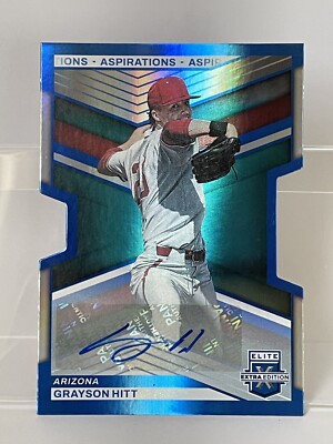 Grayson Hitt 2023 Elite Extra Edition Aspirations Die Cut Auto /74 #133 ...