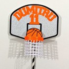 Basketball Themed 🏀 Cake Topper 3D Net & Ball Personalised Free ...