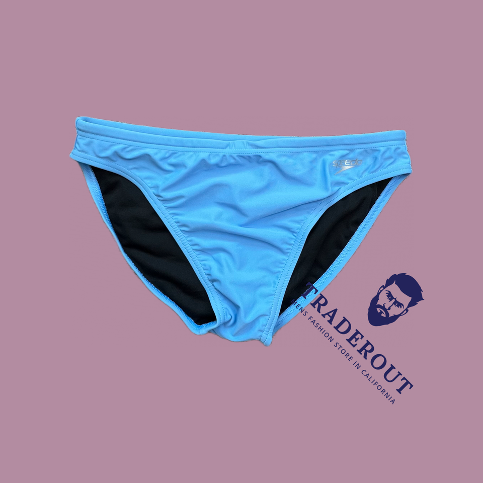 Speedo Men blue beach diving 2" swim Brief bikini Swimwear size 30 32 ...