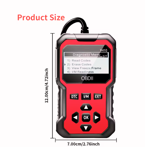 OBD2 Scanner Live Data Professional Mechanic OBDII Diagnostic Code ...