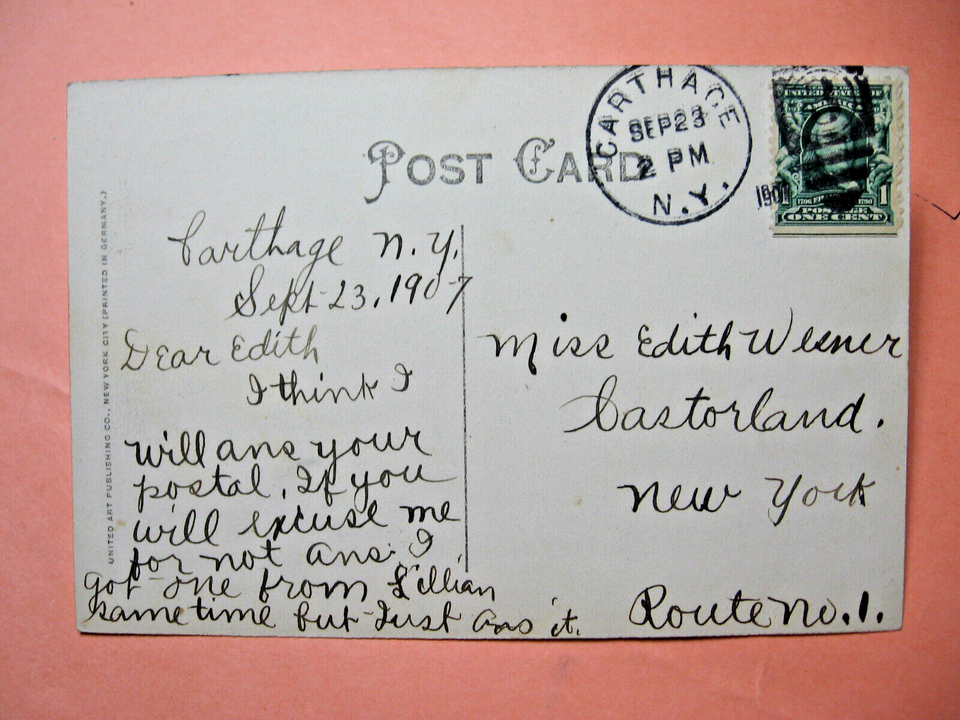 1907 St. James Catholic Church, Carthage, N.Y. postcard | eBay