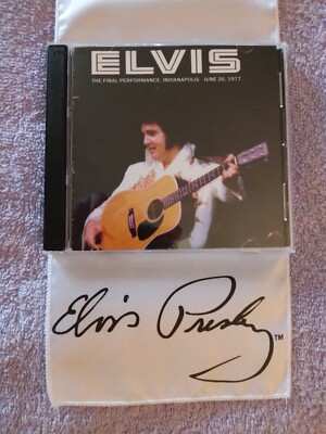 ELVIS PRESLEY LAST CONCERT CD JUNE 26TH 1977 INDIANA&SIGNATURE WHITE ...