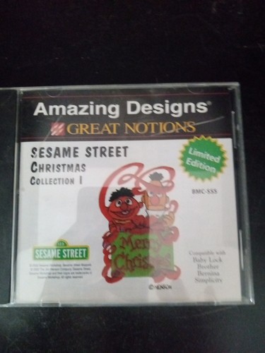 #11 Amazing Designs Sesame Street Christmas Embroidery Card | eBay