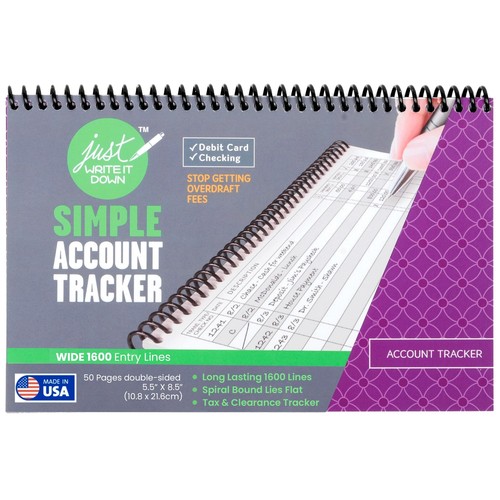 - Simple Account Tracker - Big Checkbook Register & Financial Ledger ...