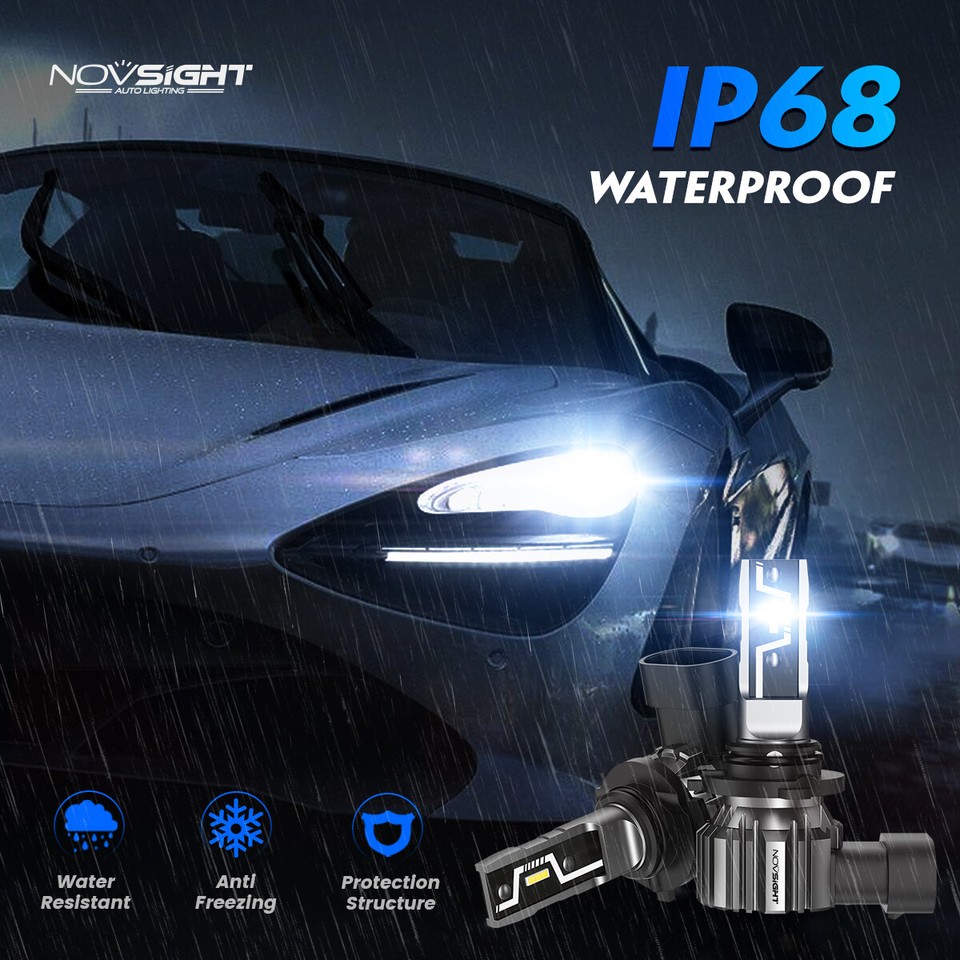 NOVSIGHT 9005 9006 Combo LED Headlight Bulbs High Low Beam Lamp 6500K ...