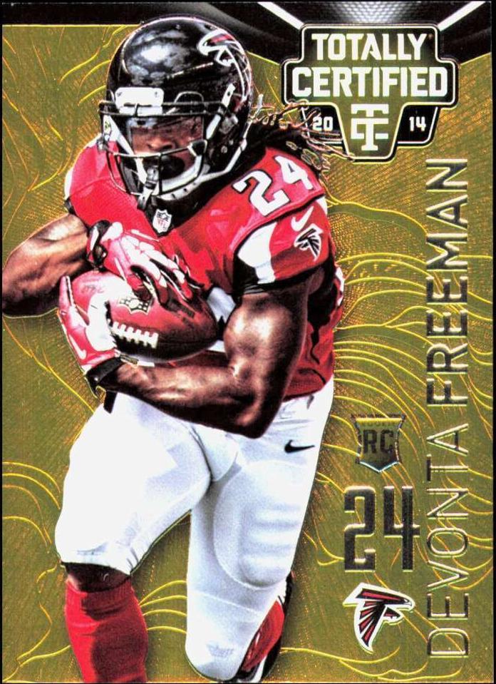 2014 Panini Totally Certified - Devonta Freeman #162 Platinum Gold /25 ...