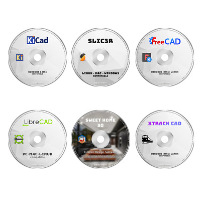 PRO CAD SOFTWARE PRODUCT - 6 PROGRAMS PC 2D 3D MODELING ARCHITECT ...