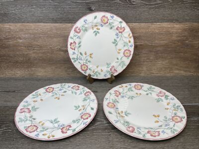 Churchill Staffordshire Briar Rose Floral Vine Pattern 10" Dinner Plate ...