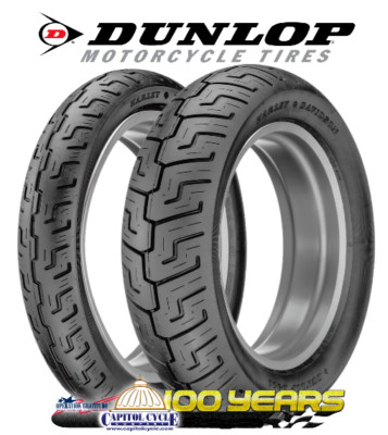 DUNLOP D401 /D401T TIRE SET 130/90B16 FRONT + 150/80B16 REAR - 2 TIRES ...