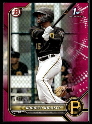 2022 Bowman Prospects Fuchsia Rodolfo Nolasco 208/299 Pittsburgh ...