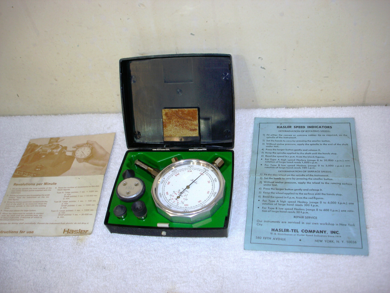 HASLER SPEED INDICATOR / Complete - Made in USA | eBay
