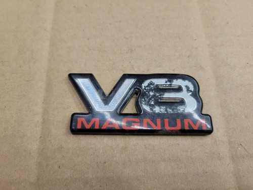 Dodge OEM V8 Magnum Front Fender Plastic Emblem Badge Logo Nameplate ...