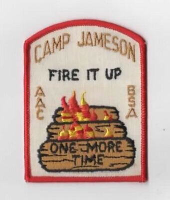Camp Jameson Fire It Up One More Time AAC BSA RED Bdr. [CA-1372] | eBay