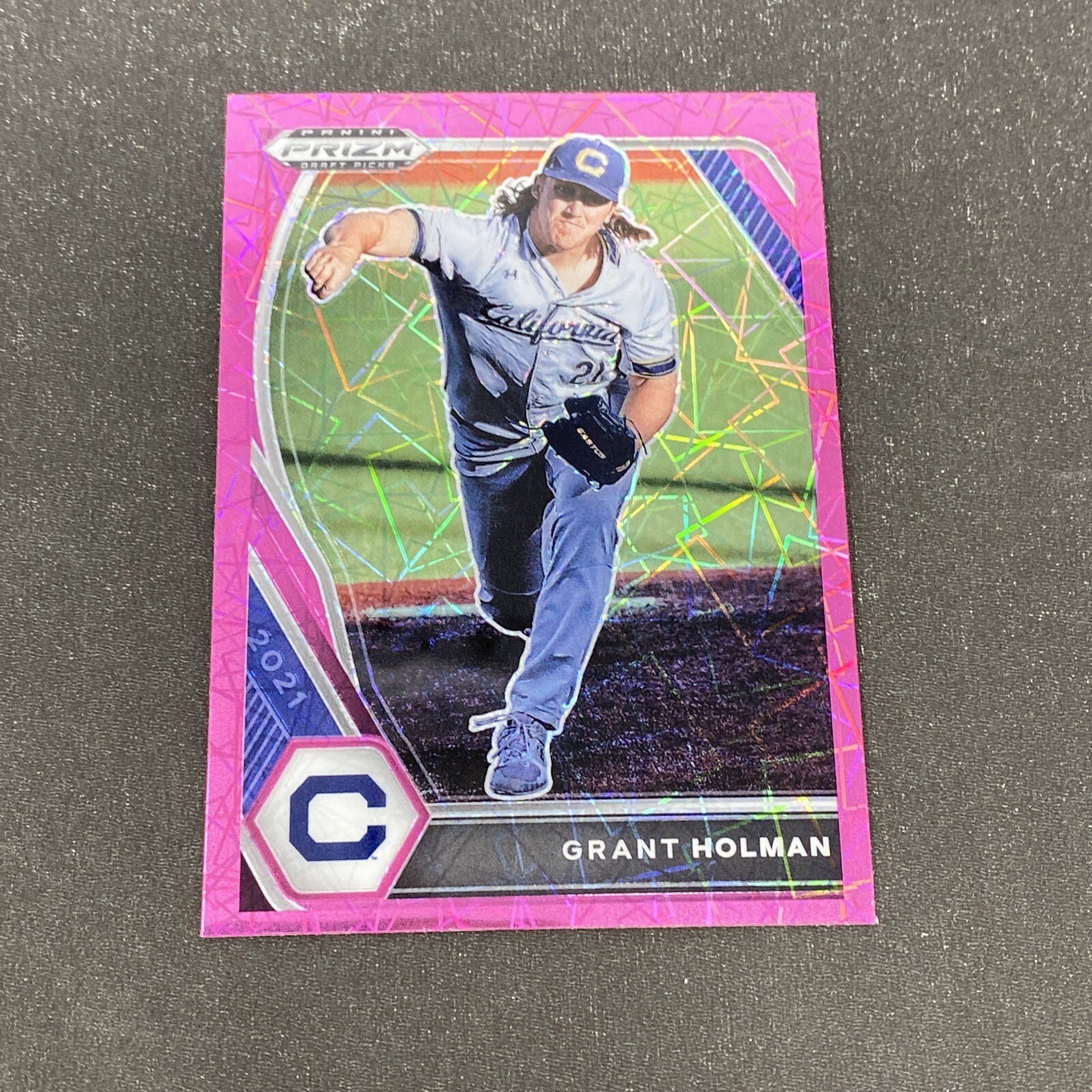 Grant Holman Prospect Card PINK VELOCITY 2021 Panini Prizm Draft Picks ...