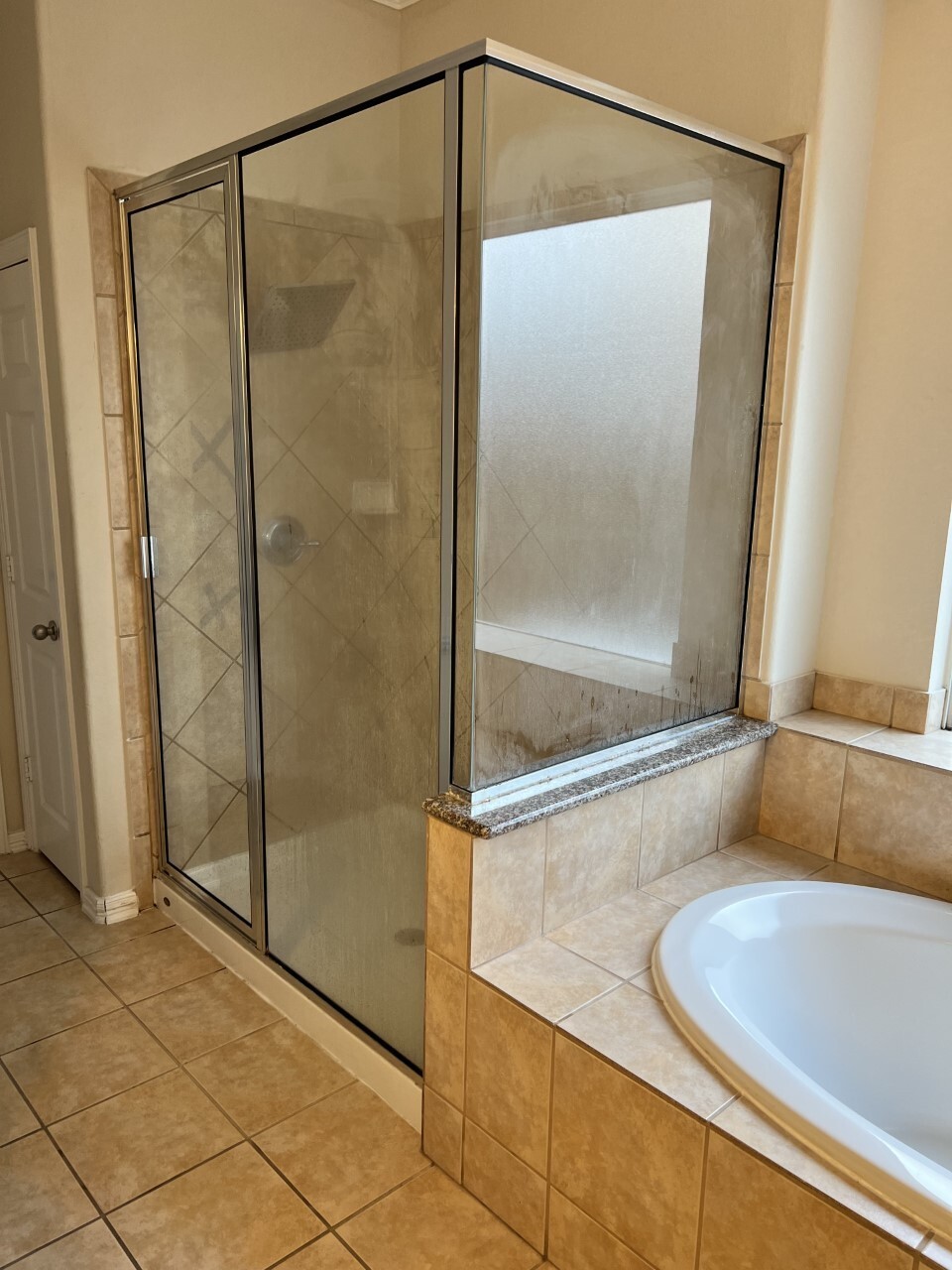 Shower L Shaped Glass Door | eBay