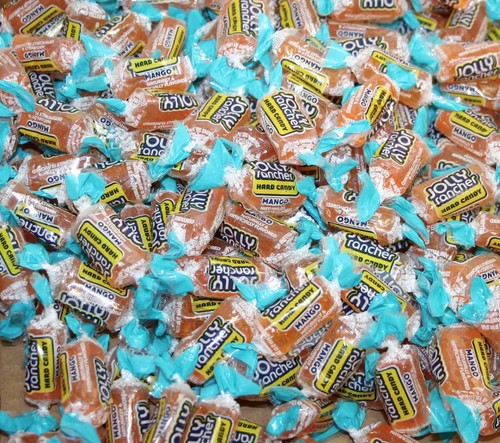 Jolly Rancher MANGO only! 8oz/Half Pound FRESH hard candy SHIPS IN BOX ...