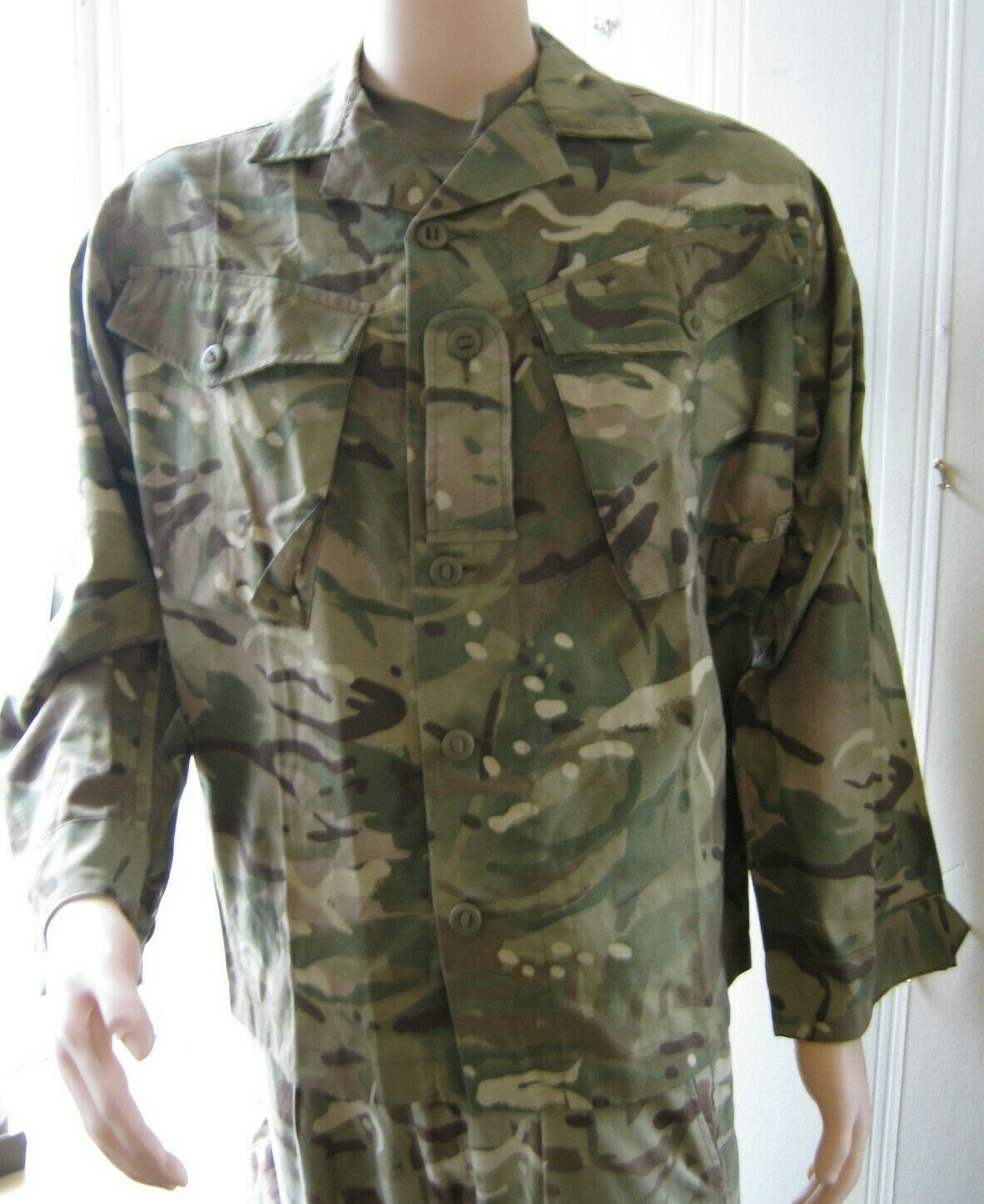British Army MTP Barrack Shirt Button Front Lightweight Combat Military ...