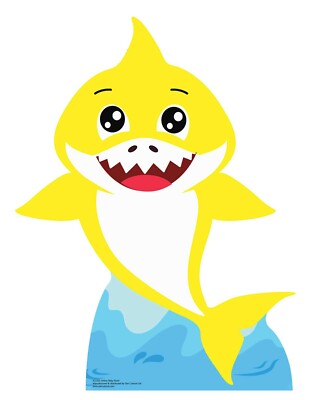 Baby Yellow Shark Cardboard Cutout / Standee / Standup - Children's ...