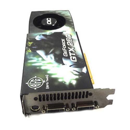 BFG NVIDIA GeForce GTX 260 896 MB GDDR3 SDRAM PCI Express 2.0 x16 ...