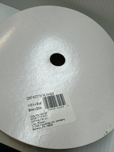 Lion Ribbon Co Wired Cotton Tail Aqua 1.5" Wide x 26 yds 225657 | eBay