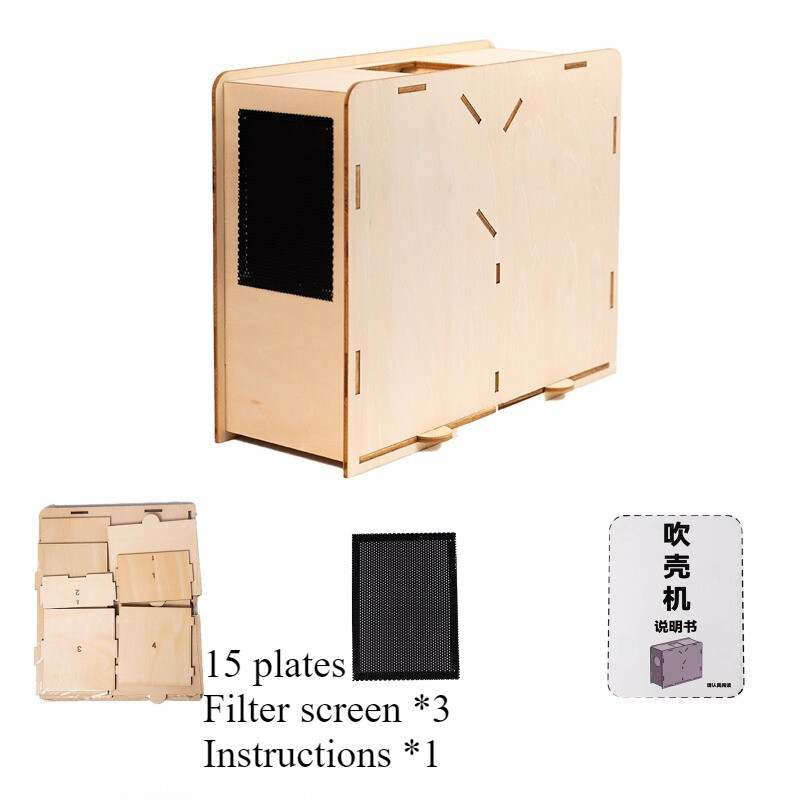 Grain Husking Machine, Air Husking Machine, DIY Wood Assembly Box Grain ...
